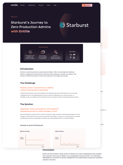 Just-in-Time Access to Production